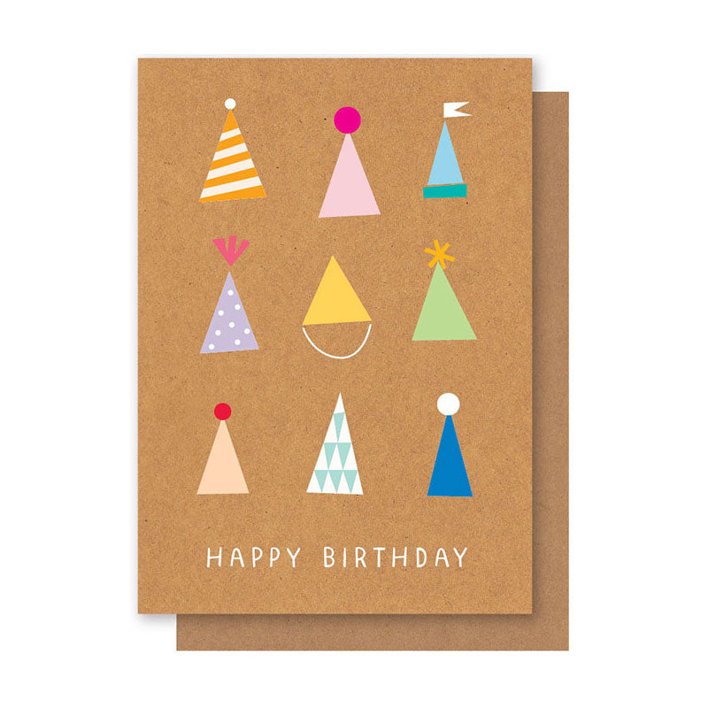 PARTY HATS BIRTHDAY CARD – Elly Oak